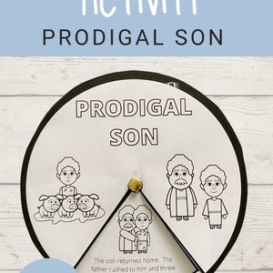 Prodigal Son Bible Story, Sunday School Craft, Parable of Prodigal Son ...