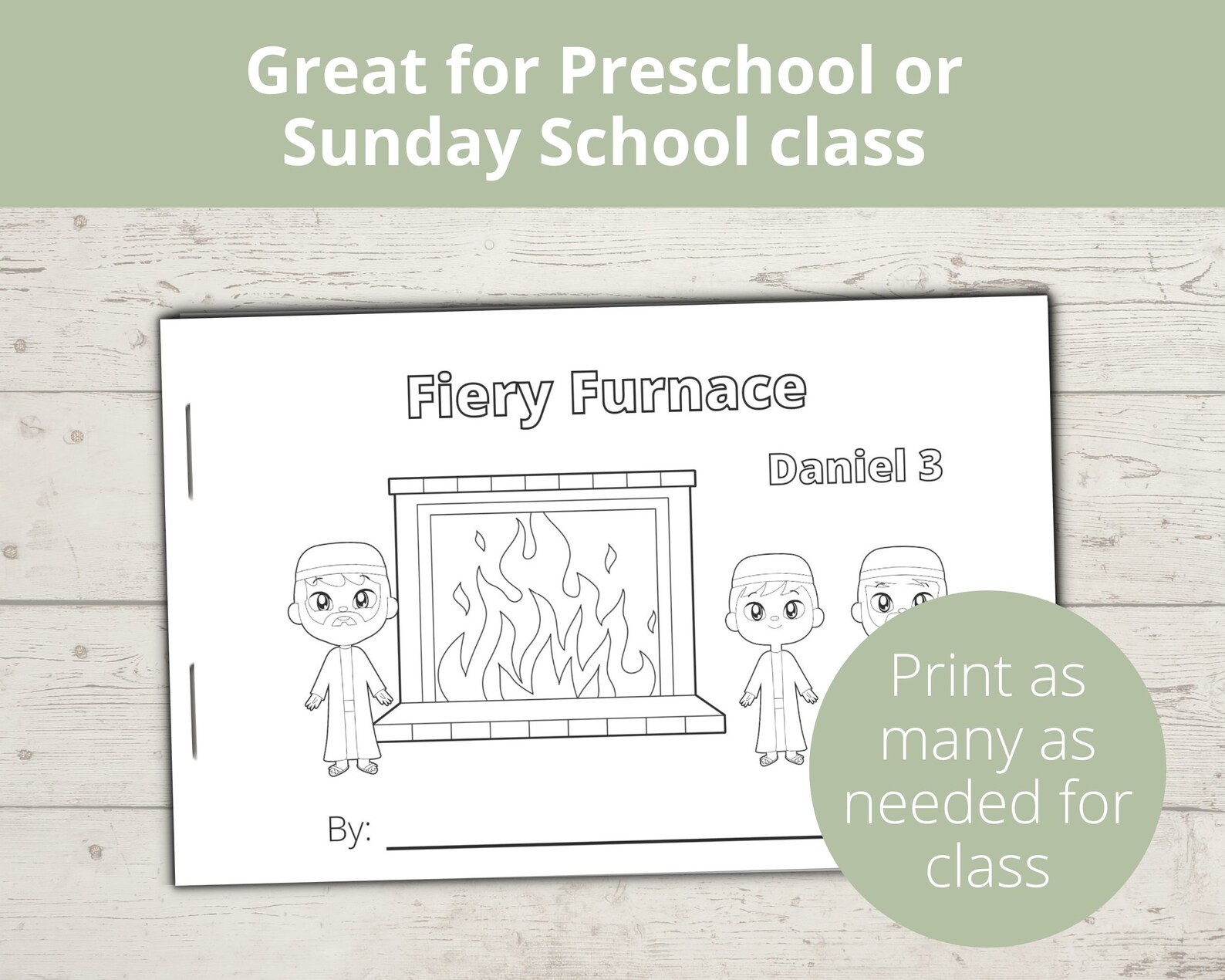 Shadrach Meshach and Abednego Craft, Fiery Furnace, Preschool ...