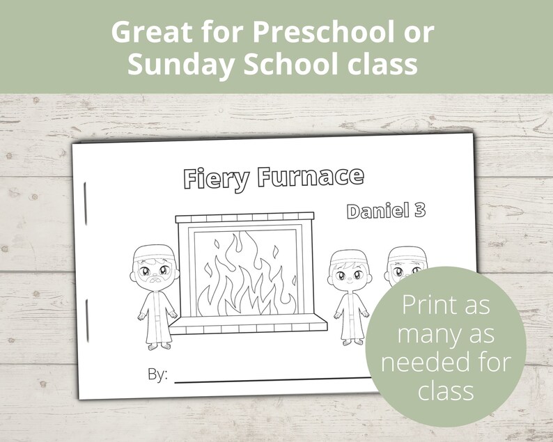 Shadrach Meshach and Abednego Craft, Fiery Furnace, Preschool ...