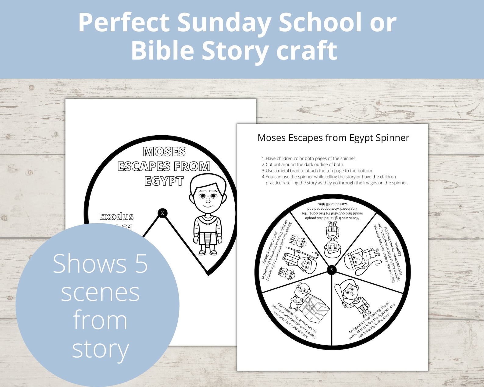 Moses Bible Lessons, Moses Escapes Egypt, Kids Bible Craft, Bible Story ...