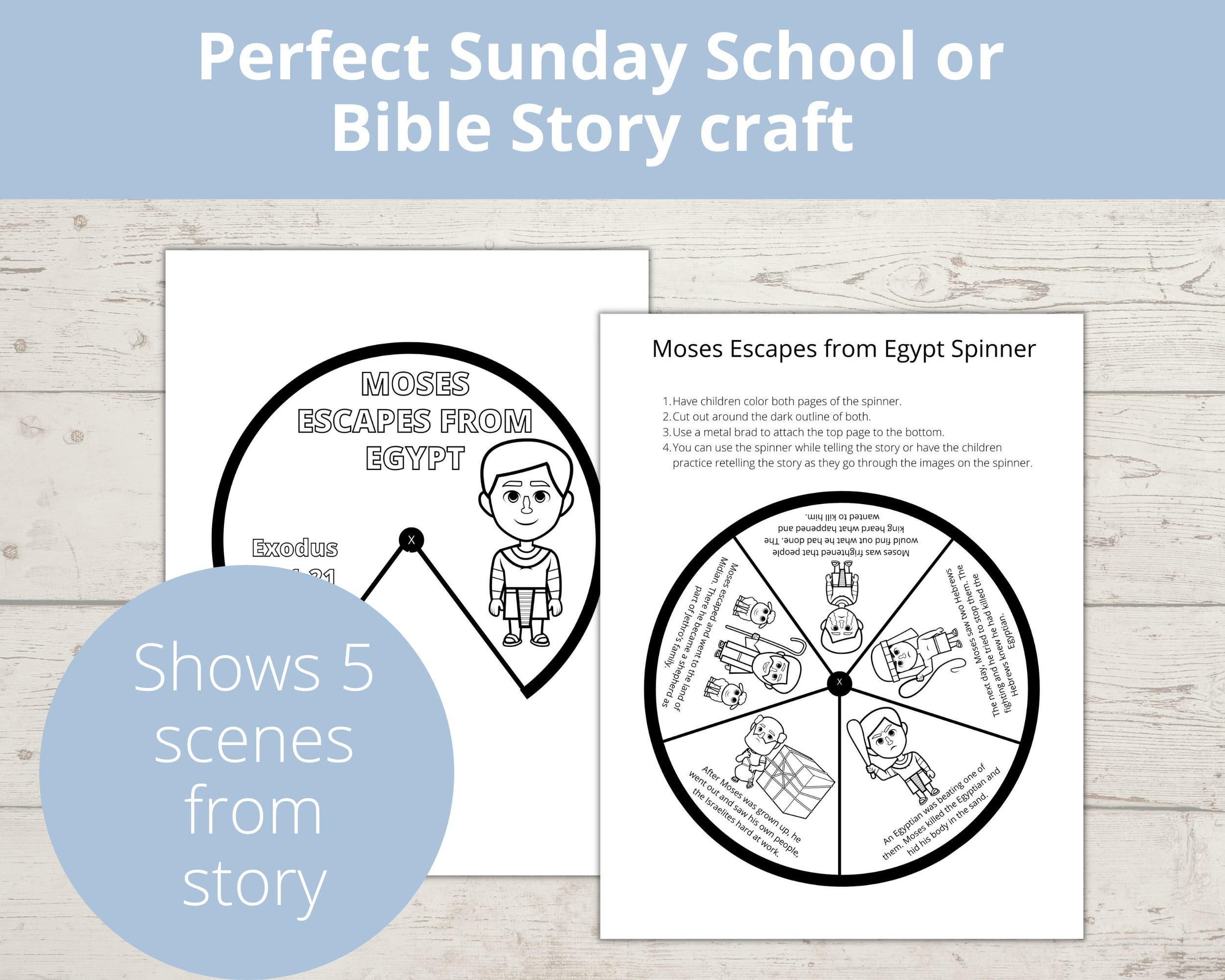 Moses Bible Lessons, Moses Escapes Egypt, Kids Bible Craft, Bible Story ...