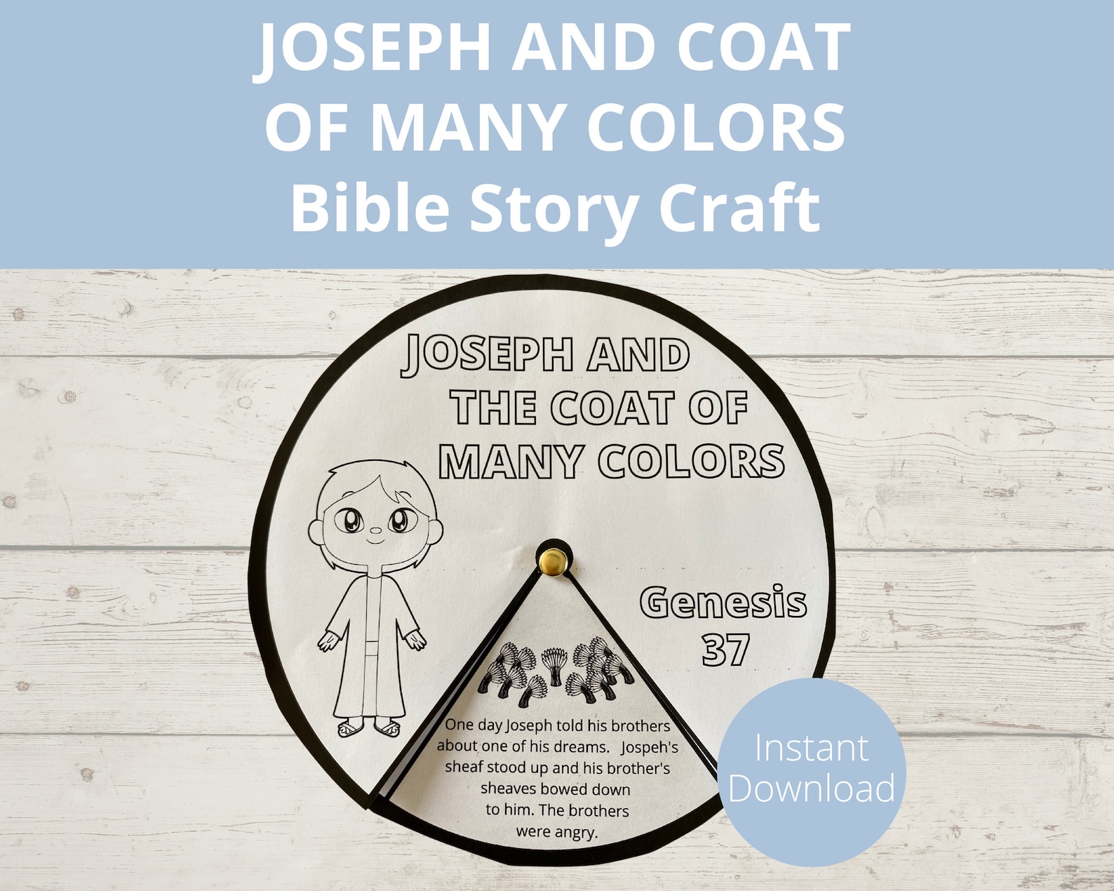 Joseph and Coat of Many Colors, Story of Joseph, Sunday School Craft ...