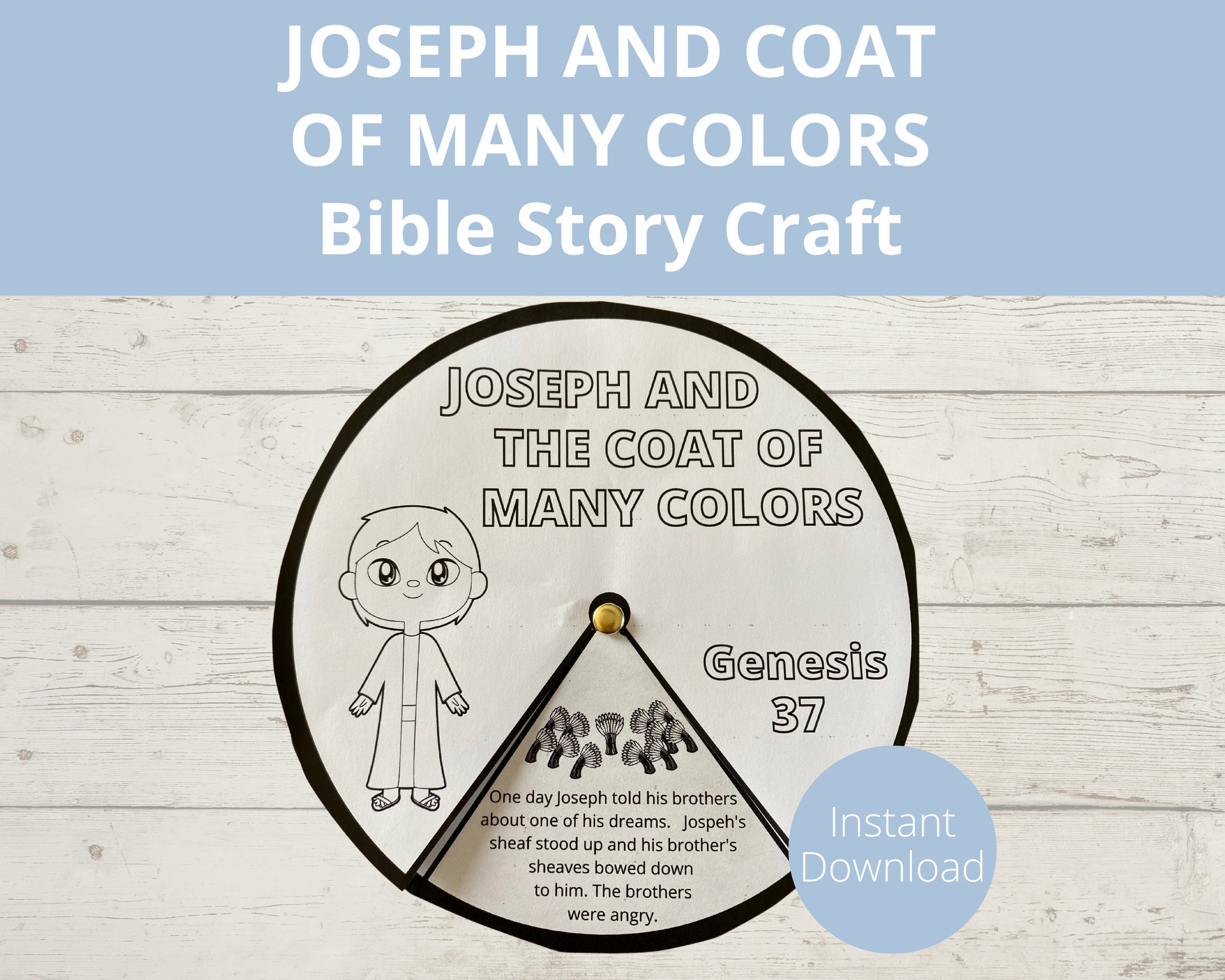 Joseph and Coat of Many Colors, Story of Joseph, Sunday School Craft ...