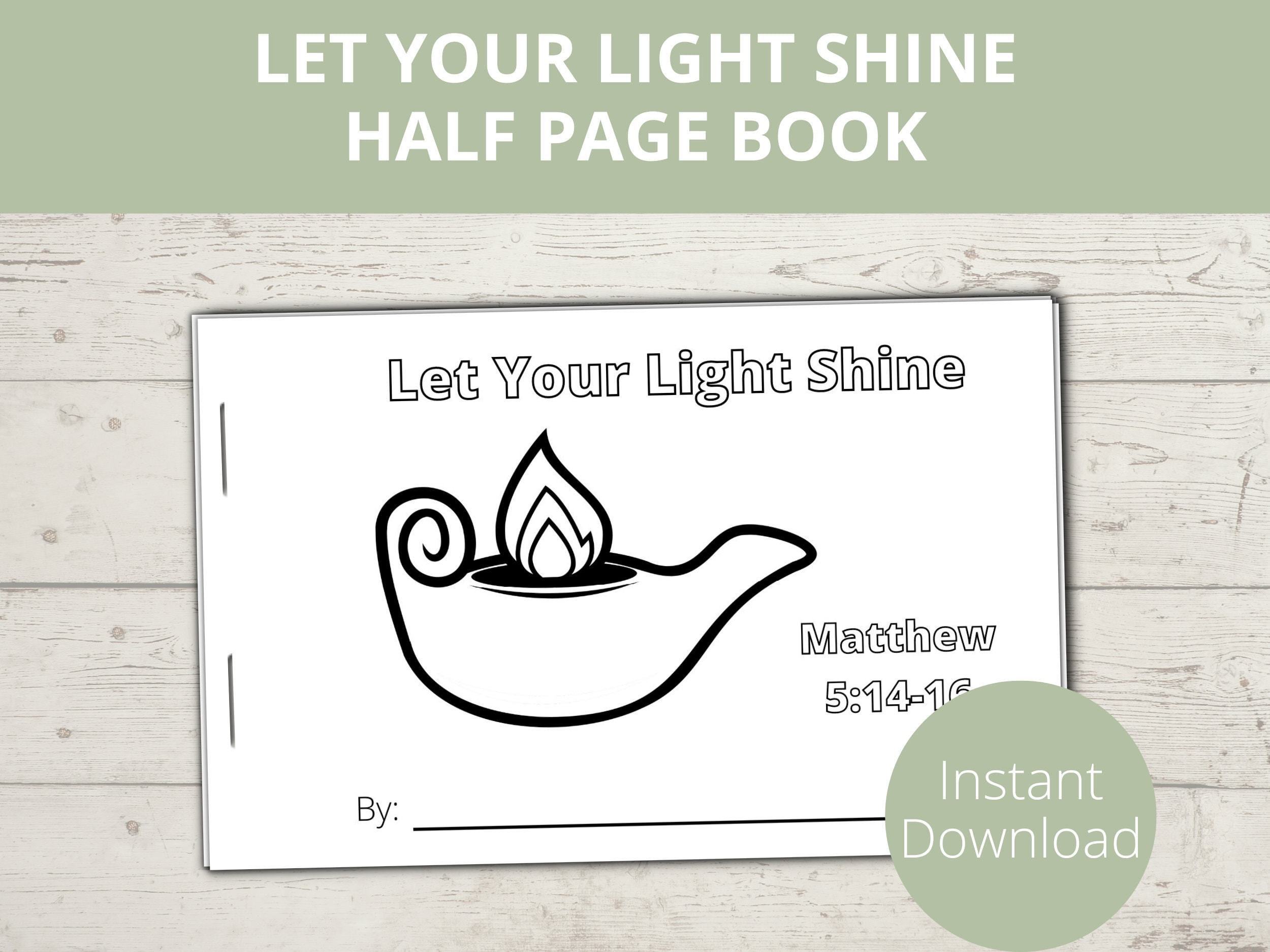 Let Your Light Shine Printable, Sunday School Crafts, This Little Light ...