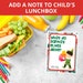 Christmas Lunchbox Notes, Lunchbox Notes for Kids, Positive ...