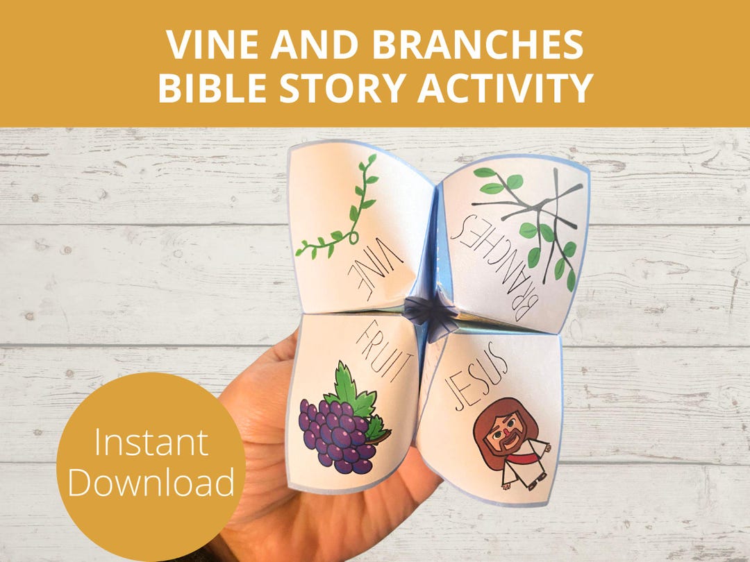 I Am the Vine, I Am the True Vine Sunday School, John 15, Sunday School ...