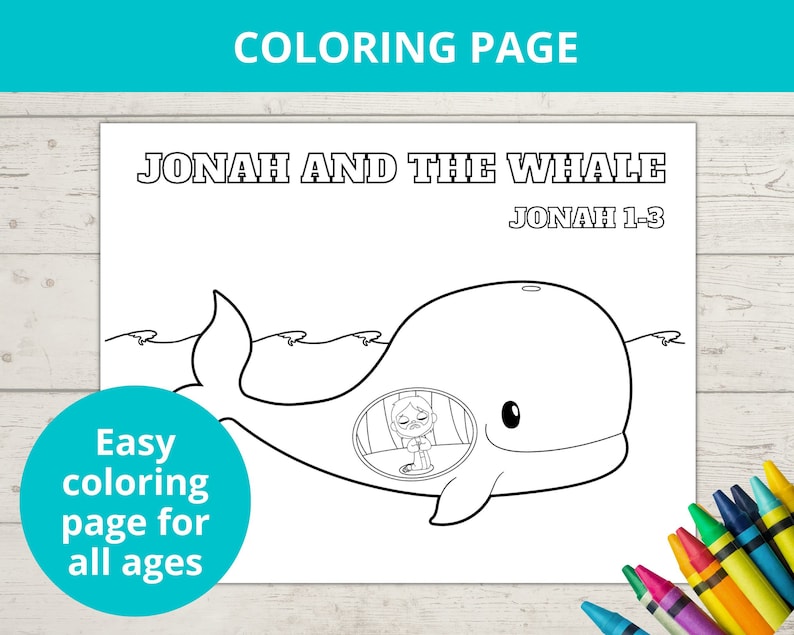 Jonah and the Whale Bible Story Activities, Sunday School Craft ...
