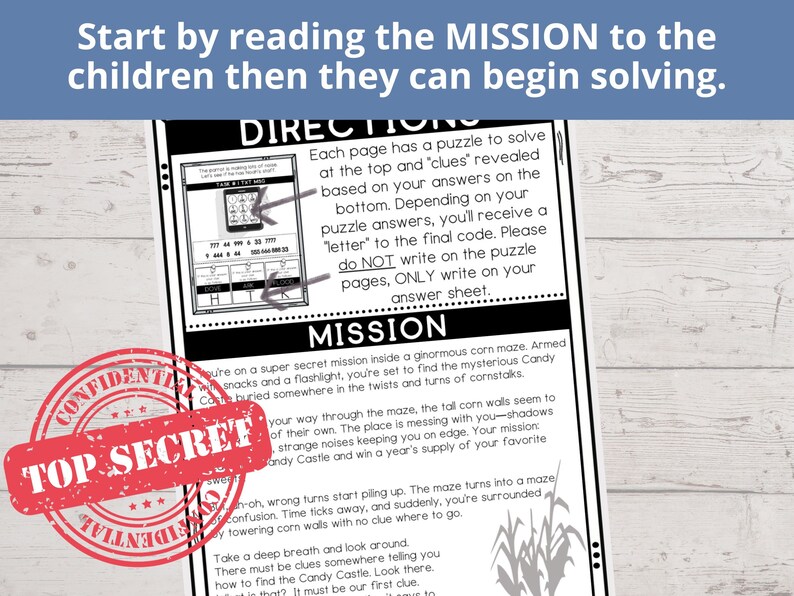 Fall Escape Room for Kids, Escape Room Printable, Thanksgiving Games ...