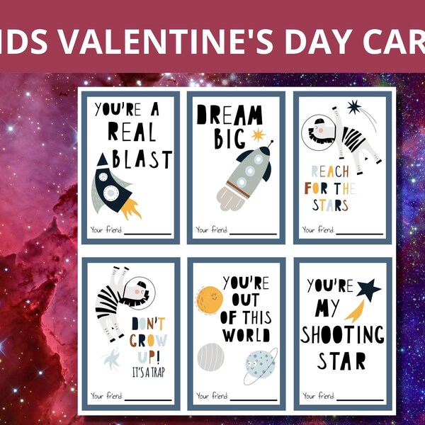 Space Valentine - Etsy