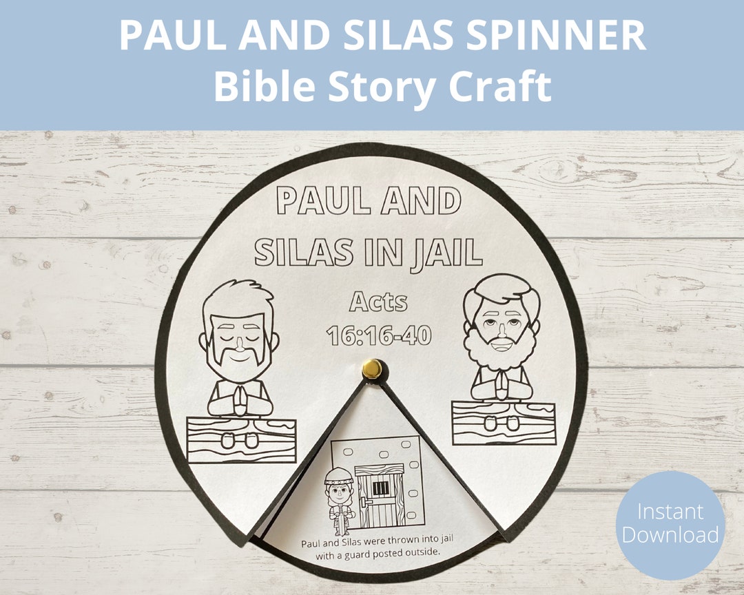 Paul and Silas Craft, Sunday School Activities, Kids Bible Craft, Bible ...