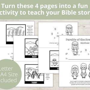 Parable of the Sower, Preschool Bible Lesson, Parables of Jesus, Sunday ...