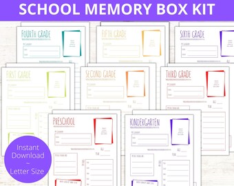 School Memory Box - Etsy