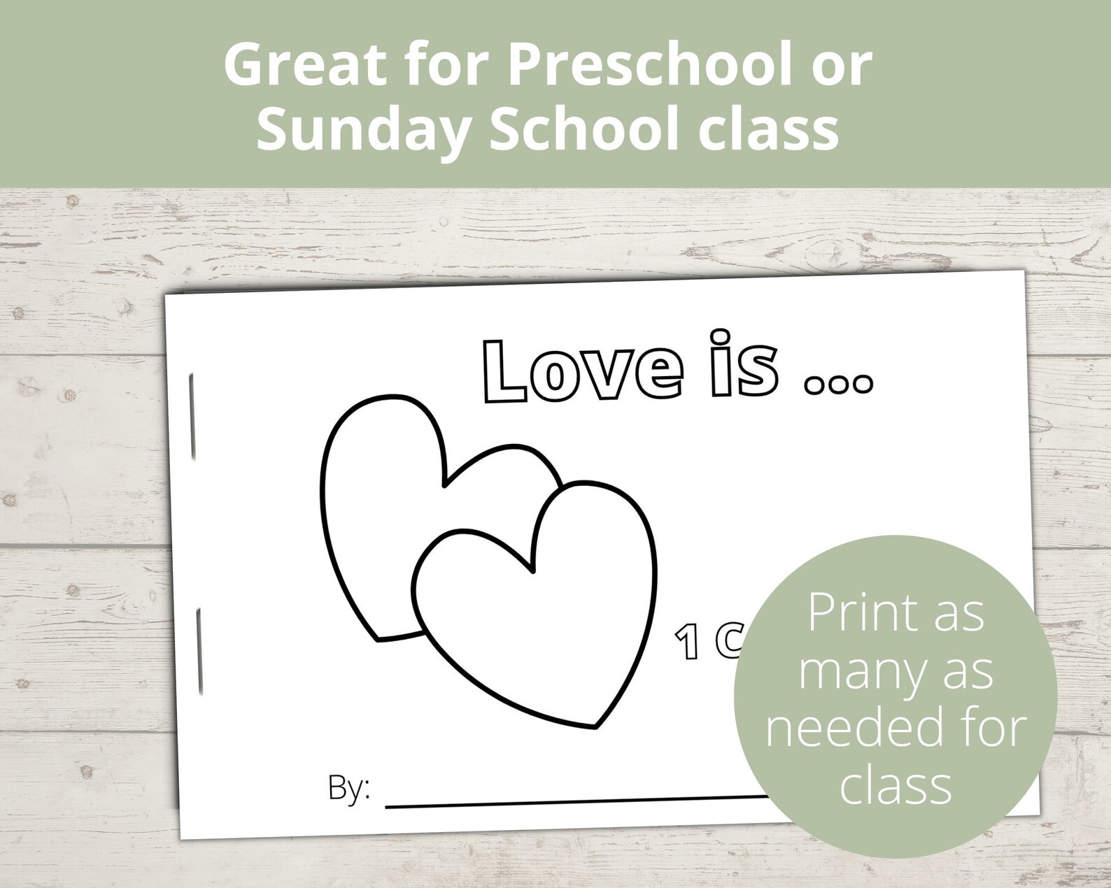 Love is Patient Love is Kind, 1 Corinthians 13, Homeschool Bible, Mini ...