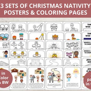 Christmas Nativity, Baby Jesus, Bible Story Poster, Christian Christmas ...