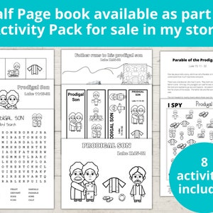 Prodigal Son Craft, Parables of Jesus Printable, Prodigal Son Parable ...