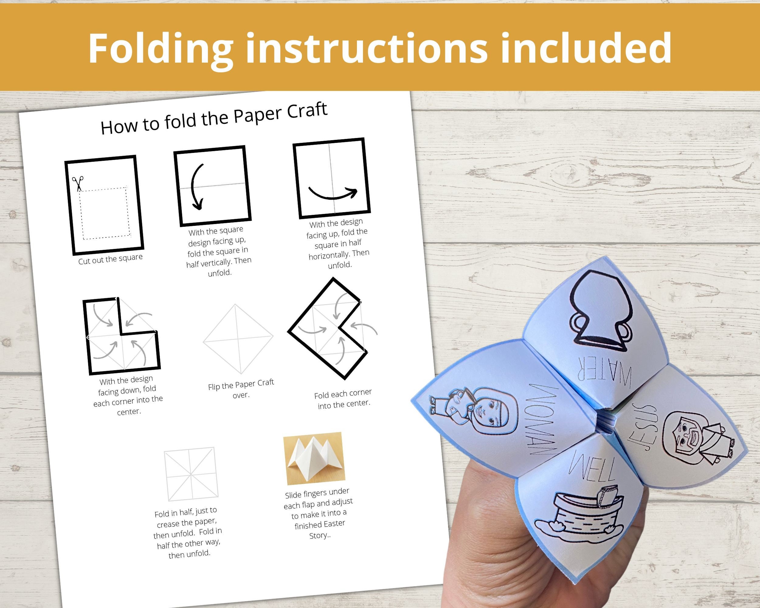 Samaritan Woman Woman at the Well Craft Fortune Teller - Etsy