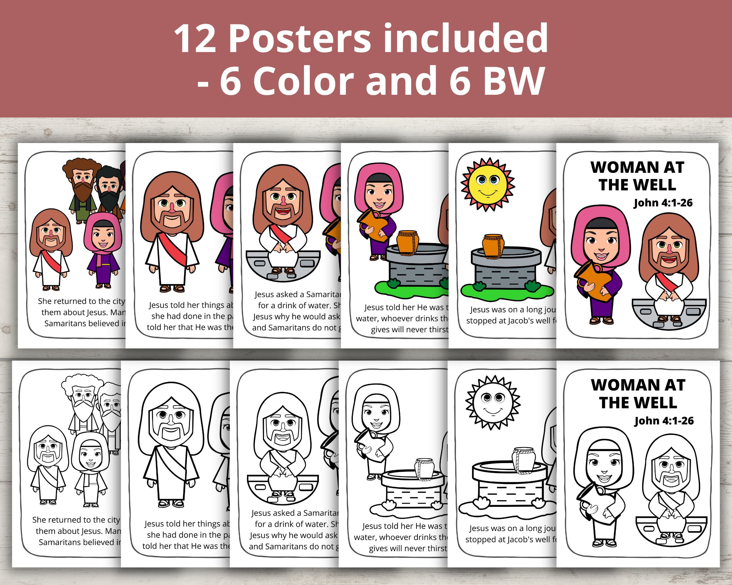 Woman at the Well, Samaritan Woman, Bible Story Lessons, Morning Basket ...