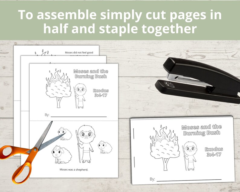 Moses and the Burning Bush, Sunday School Craft, Moses Craft, Bible ...