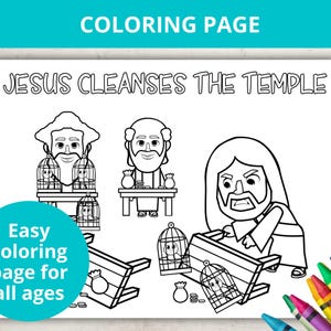 Jesus Cleanses the Temple, Jesus Clears the Temple, Sunday School ...