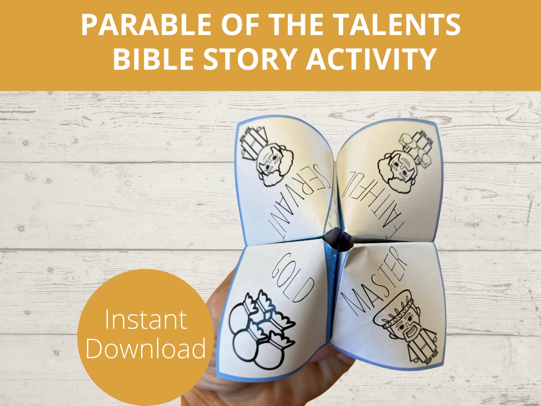 Parable of the Talents, Bible Story Activity, Sunday School Crafts ...