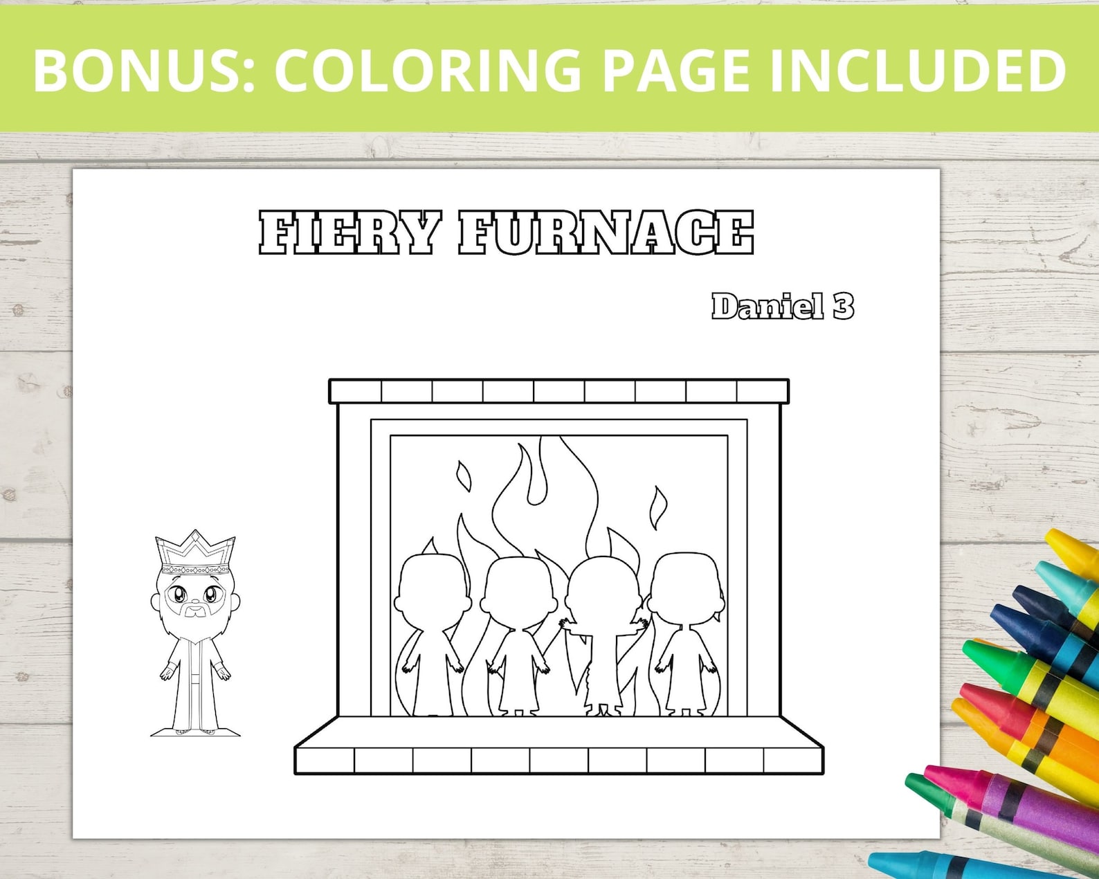 Shadrach Meshach Abednego, Fiery Furnace Sunday School Craft, Old ...