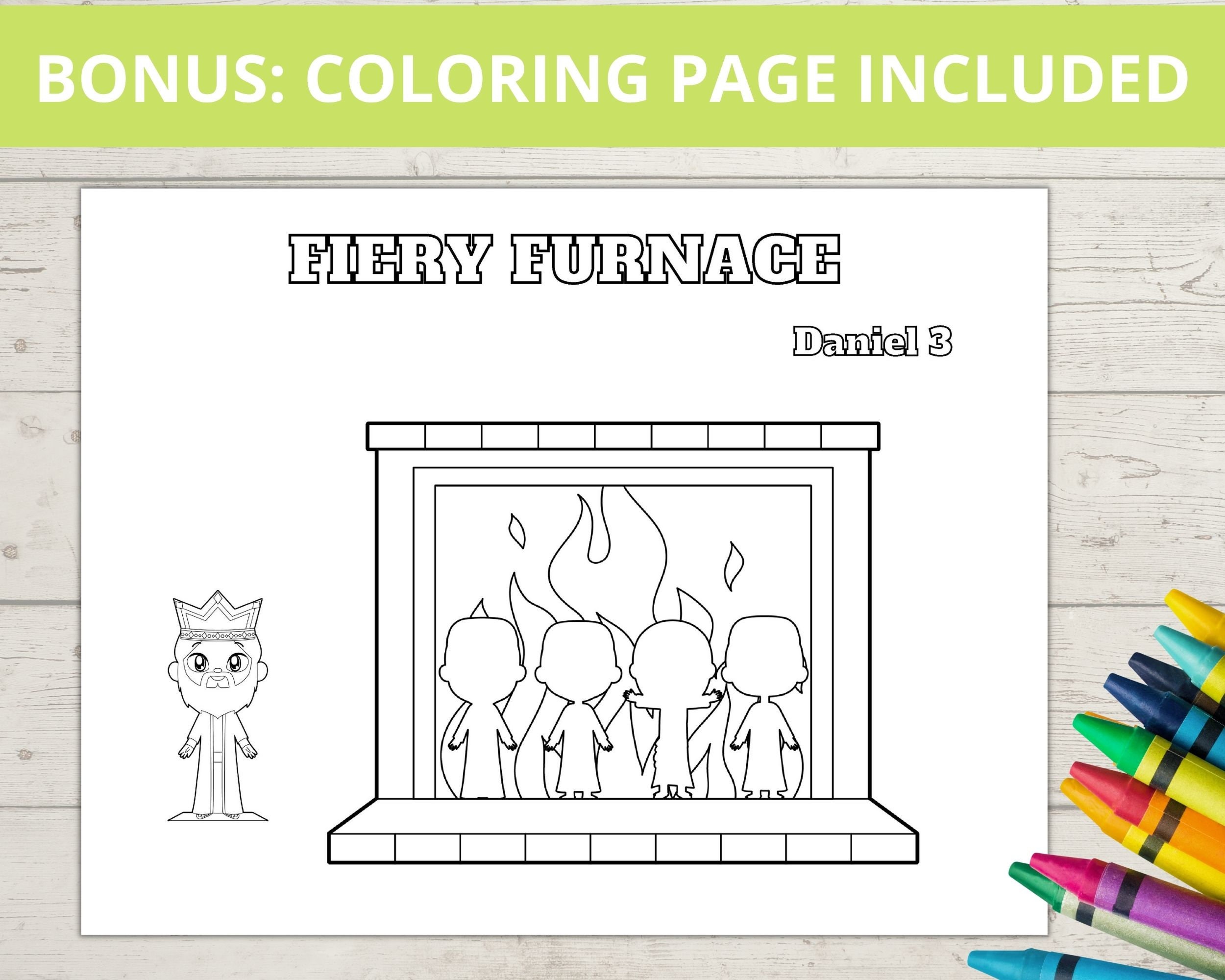 Shadrach Meshach Abednego, Fiery Furnace Sunday School Craft, Old ...