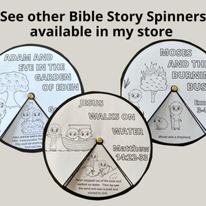 Moses Escapes From Egypt in Spanish, Moisés Escapa De Egipto Spinner En ...