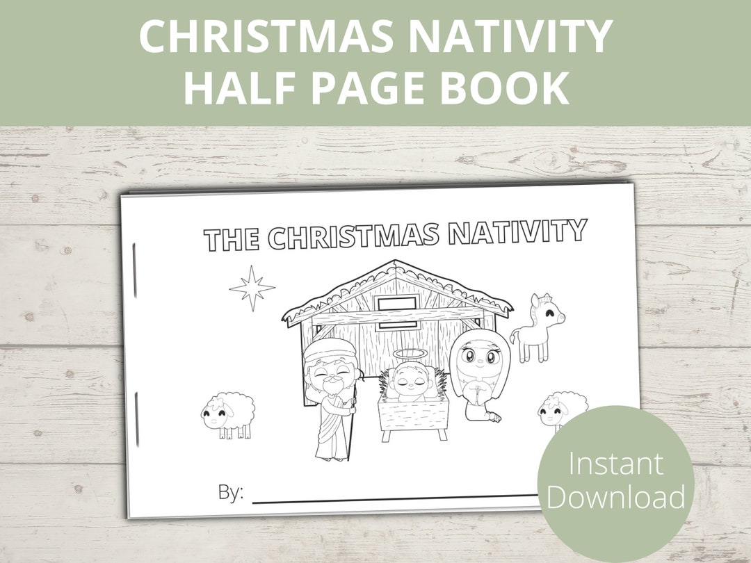 Christmas Nativity, Nativity Craft, Sunday School Activity for Kids ...