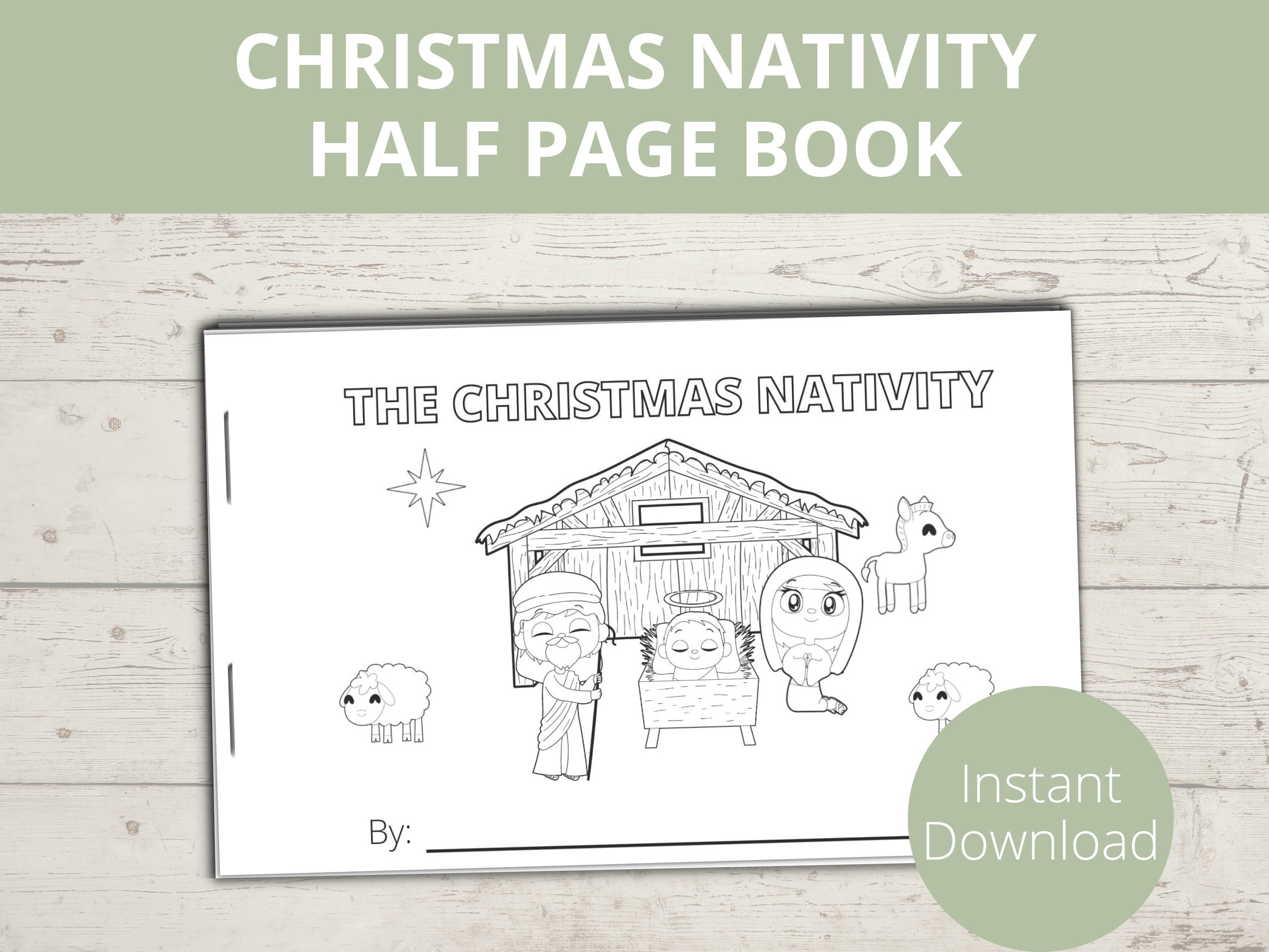 Christmas Nativity, Nativity Craft, Sunday School Activity for Kids ...