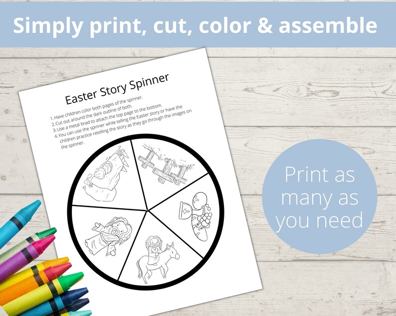 Easter Activities for Kids Easter Bible Story Easter Crafts - Etsy