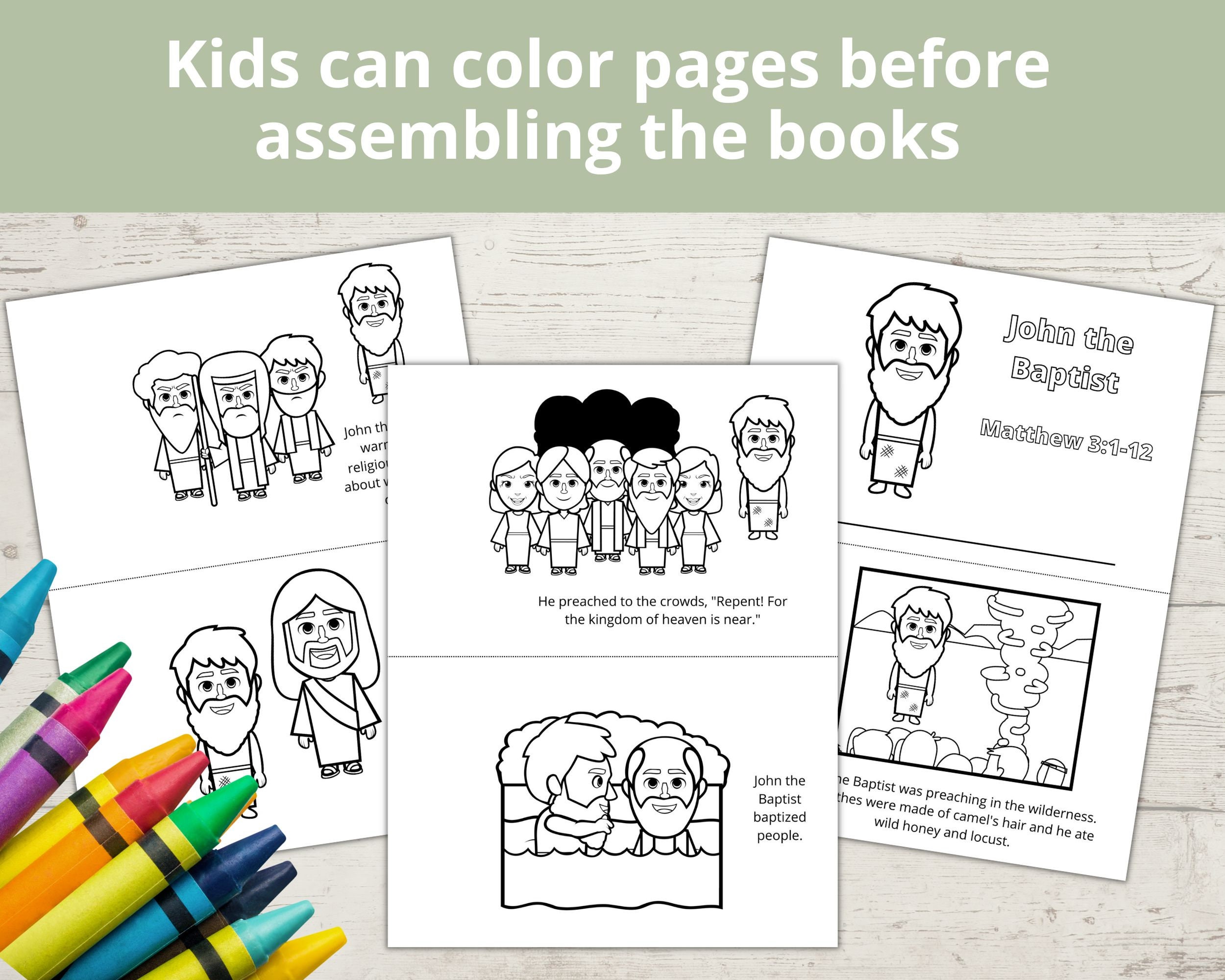 John the Baptist Craft, Sunday School Craft, John Baptist, Matthew 3 ...