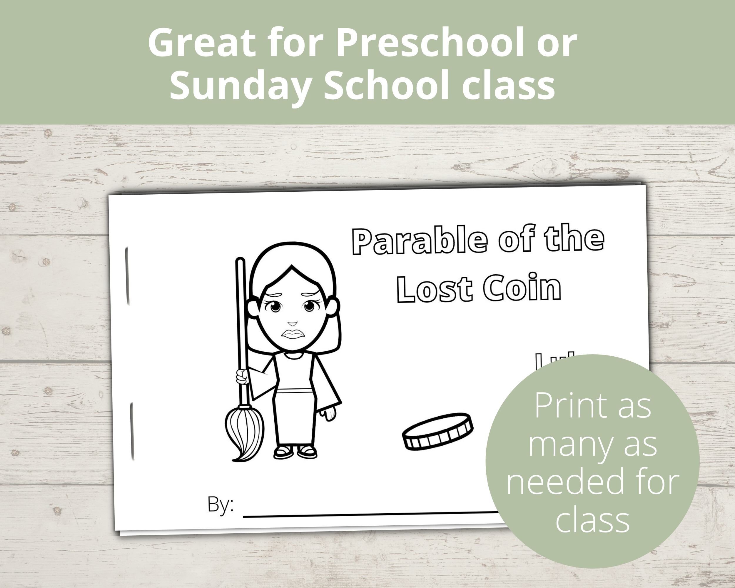 Parable of the Lost Coin, Sunday School Crafts, Jesus Parables, Jesus ...