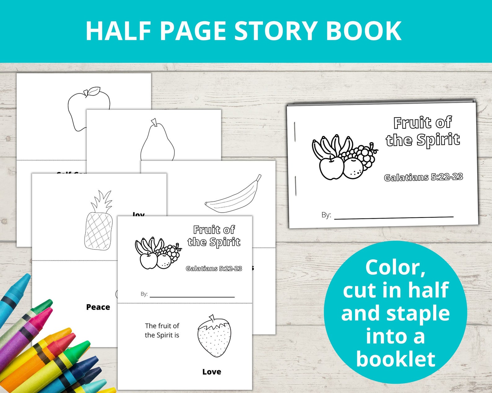 Fruit of the Spirit Activity Pack, Printable Bible Story Activities ...