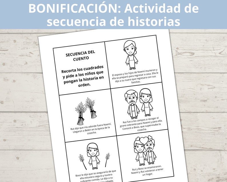 Rut y Noemí en español, Rut y Booz, Ruth y Naomi, Actividades de la ... Rut y Noemí en español, Rut y Booz, Ruth y Naomi, Actividades de la ...