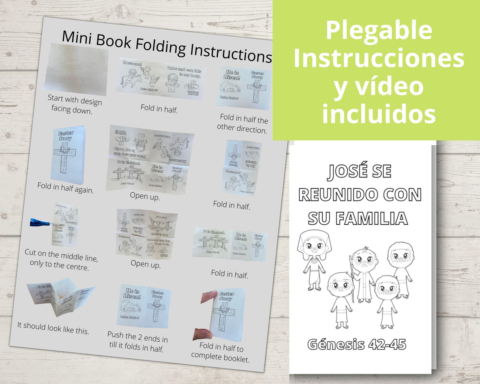 Spanish Bible Story Crafts, Biblia En Espanol, Bible Story Activities ...