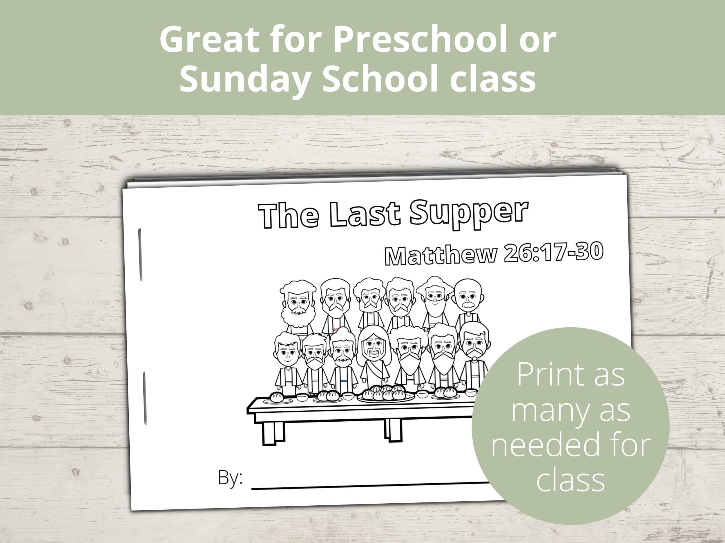 Last Supper Craft, Holy Week Activities, Story of Easter, Sunday School ...