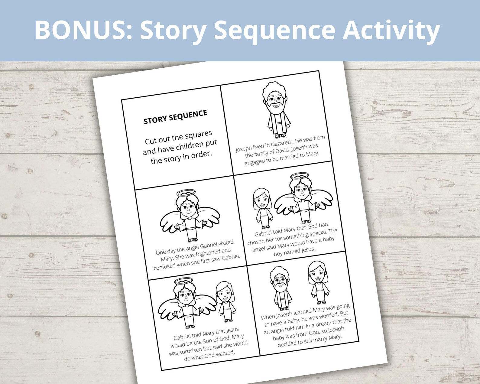 Angel Gabriel Visits Mary, Mary Visited by Angel, Mary and Joseph ...