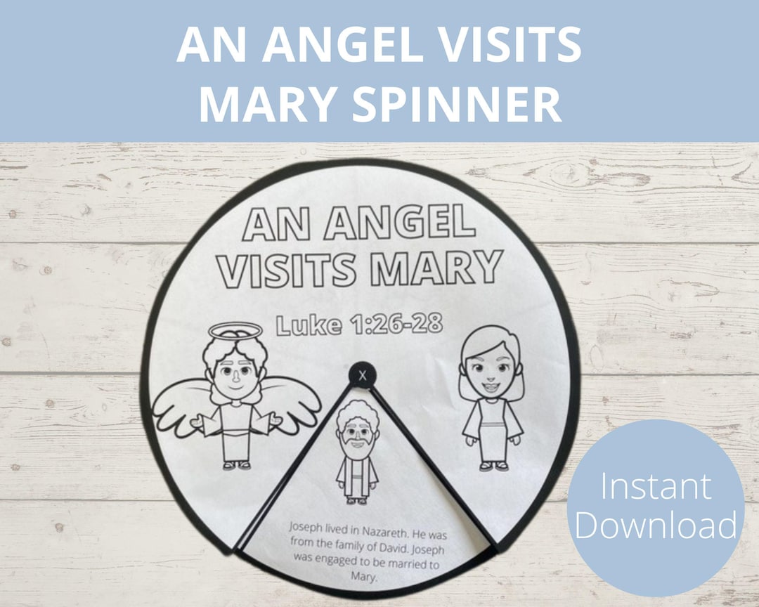 Angel Gabriel Visits Mary, Mary Visited by Angel, Mary and Joseph ...