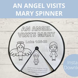 Angel Gabriel Visits Mary, Mary Visited by Angel, Mary and Joseph ...