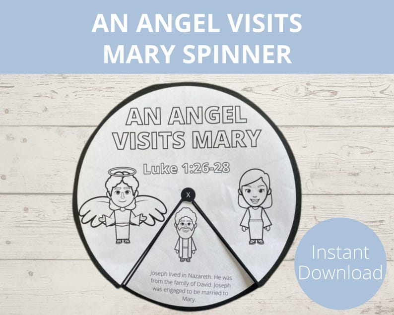 Angel Gabriel Visits Mary, Mary Visited by Angel, Mary and Joseph ...