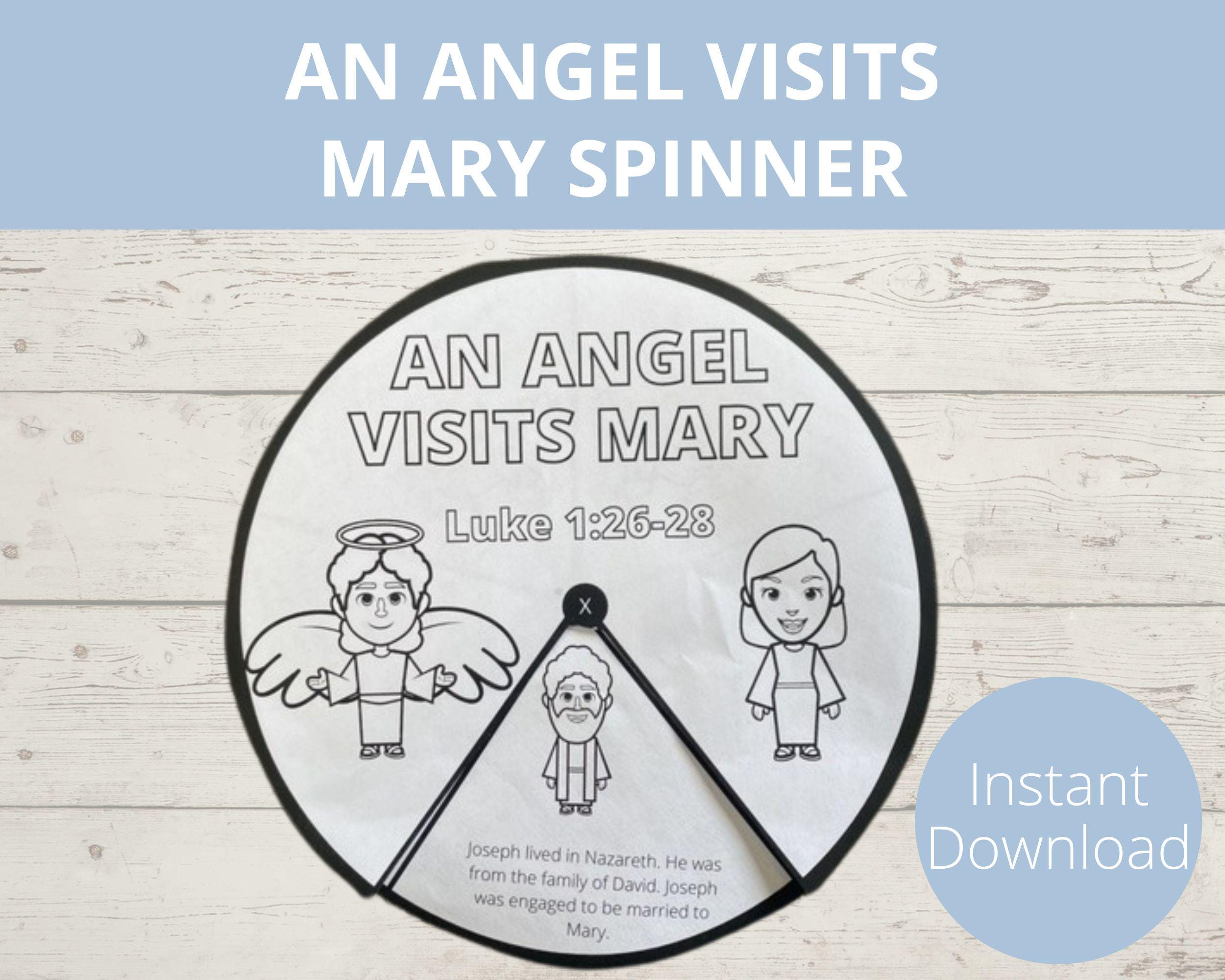 Angel Gabriel Visits Mary, Mary Visited by Angel, Mary and Joseph ...