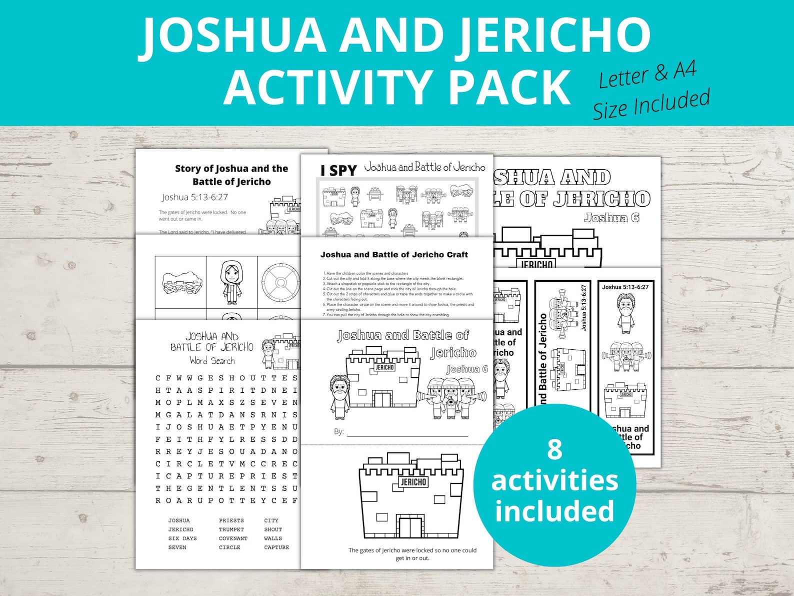 Battle of Jericho, Joshua and the Battle of Jericho, Bible Story Crafts ...