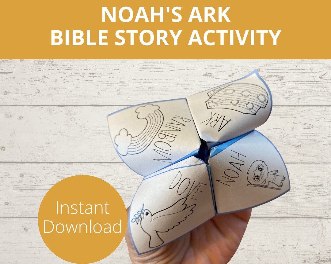 Noahs Ark Activity, Bible Story Activity, Sunday School Crafts, Fortune ...