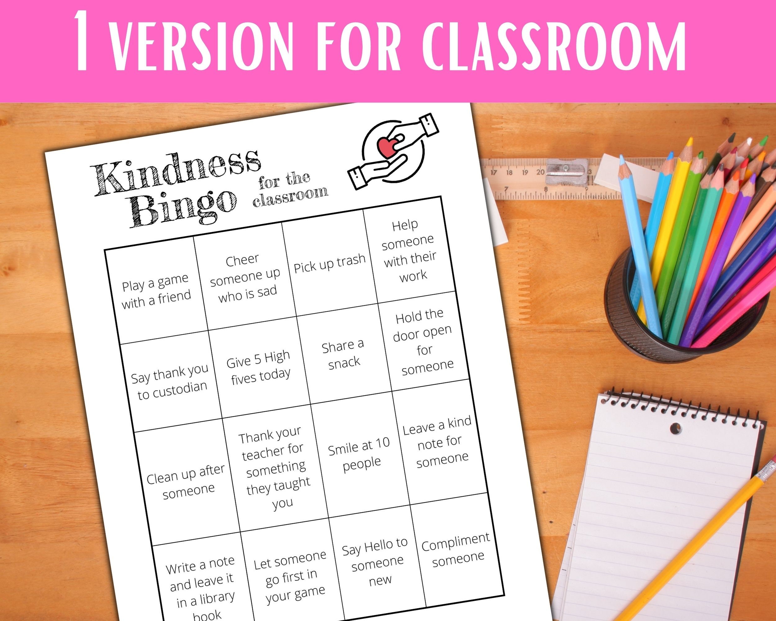 Pink Shirt Day Activities, Kindness Bingo, Pink Shirt Bingo, Anti ...