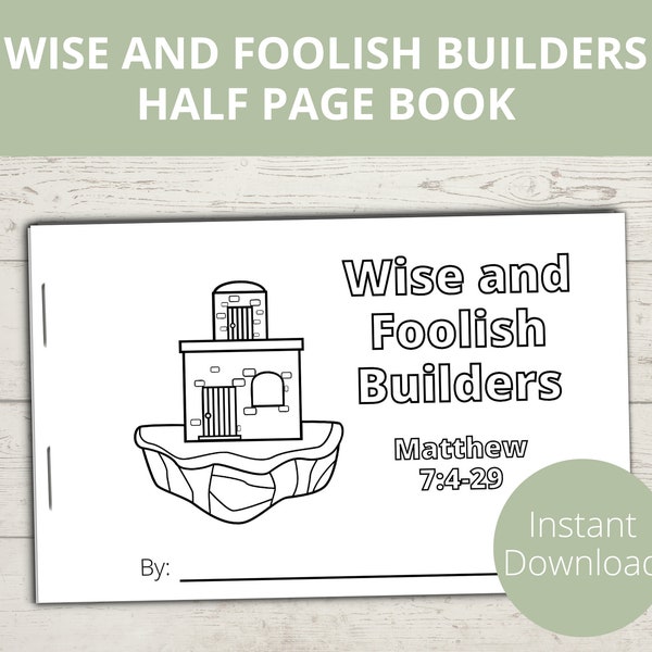 Wise and Foolish Man Craft - Etsy