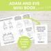 Adam and Eve Bible Story Activity, Sunday School Craft, Printable Mini ...