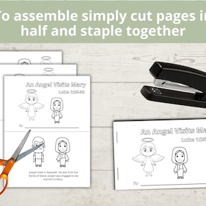 Angel Gabriel Visits Mary, Mary Visited by Angel, Bible Books for Kids ...