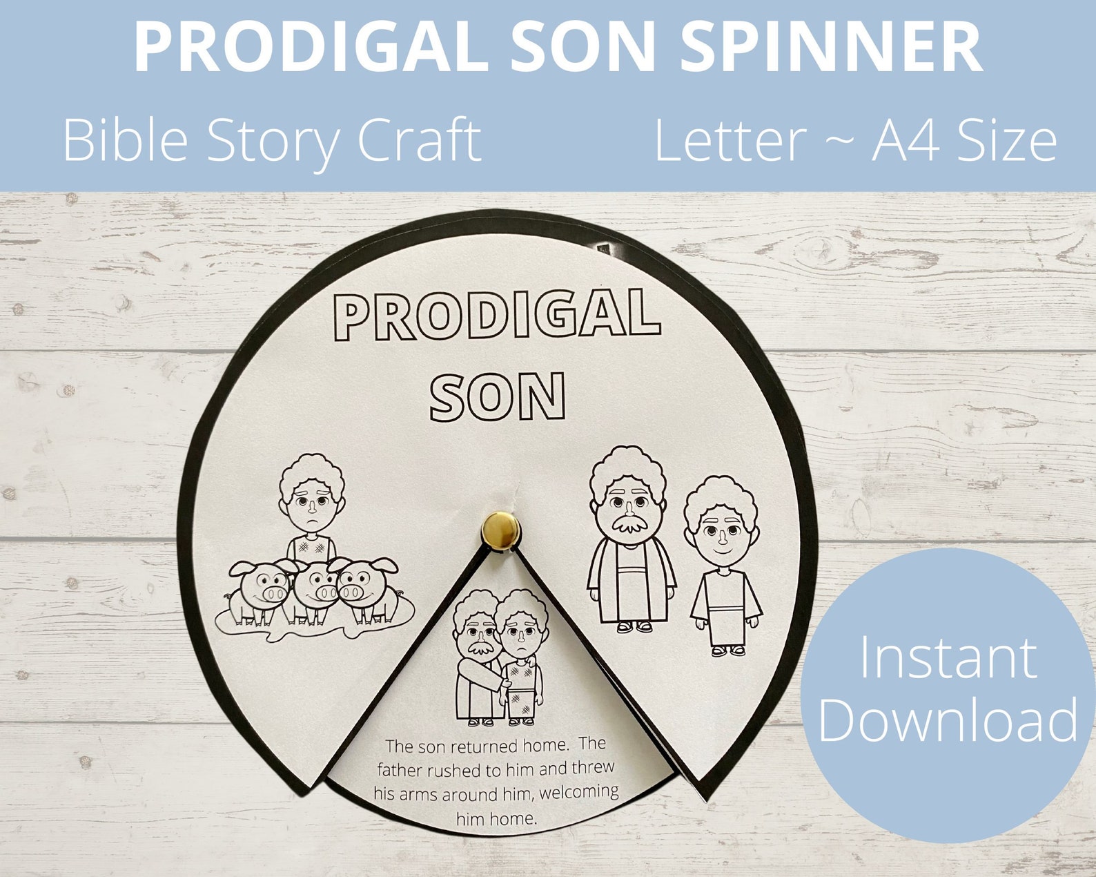 Prodigal Son Bible Story Sunday School Craft Parable of - Etsy