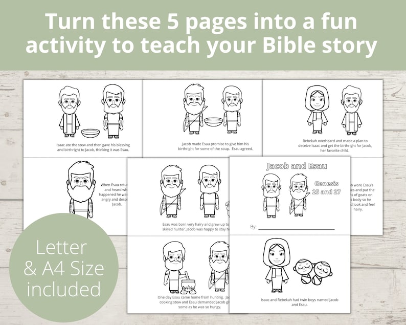 Jacob and Esau, Isaac and Rebekah, Sunday School Crafts, Preschool ...