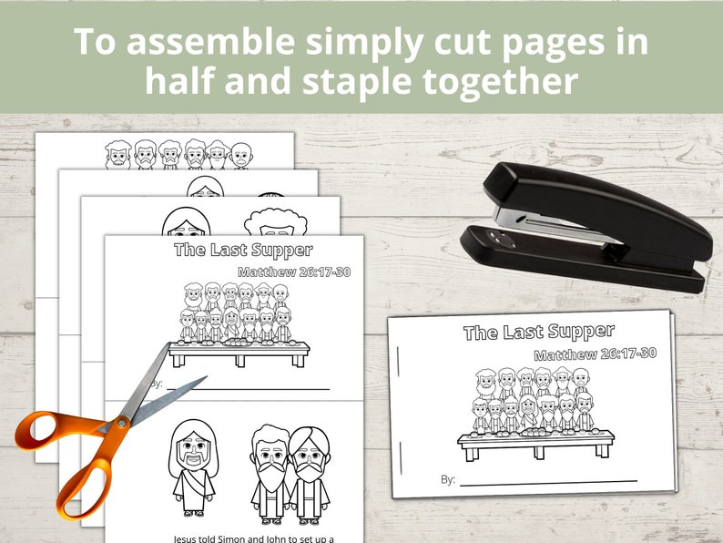 Last Supper Craft, Holy Week Activities, Story of Easter, Sunday School ...